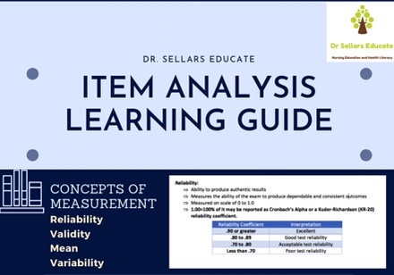 Item Analysis Learning Guide Bundle: Video and Infographic